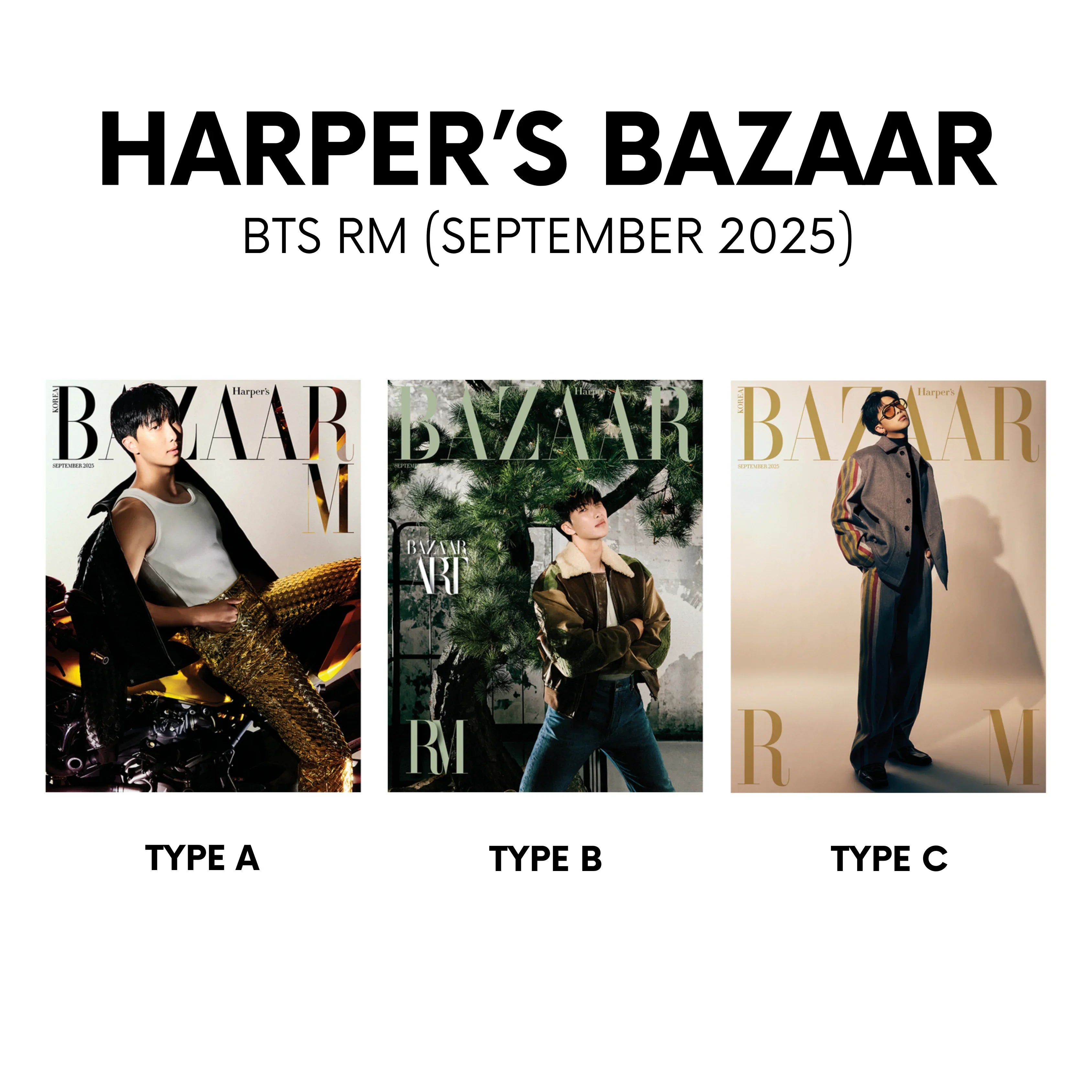 HARPER'S BAZAAR (SEPTEMBER 2025) BTS RM – J-Store Online