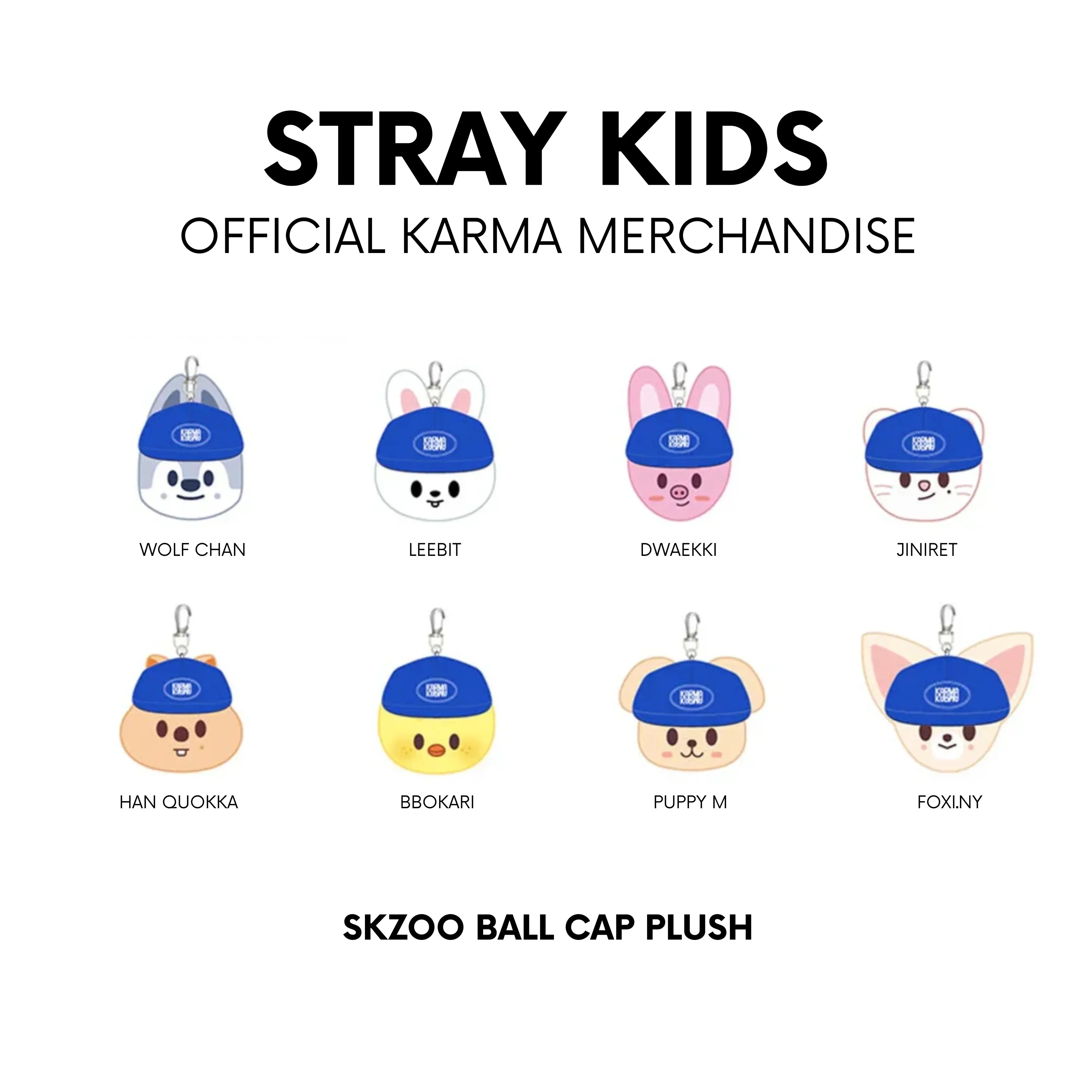 STRAY KIDS - KARMA POP-UP MERCH (OFFICIAL MD) CEREMONY BALL CAP PLUSH ...